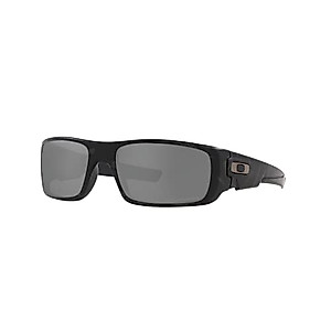 Oakley Men's OO9239 Crankshaft Rectangular Sunglasses, Shadow Camo/Black Iridium Polarized, 60 mm