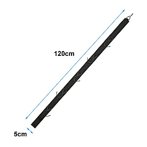 JYSILIYH Hockey Hanger Portable Hanging Dryig Rack Hockey Gifts for Home and Outdoor Using in Ice Hockey Skating Football Camping Fishing 5 Hooks (Black)