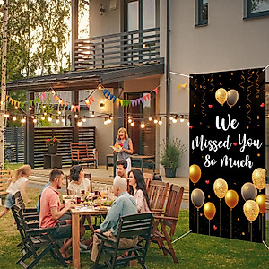 Kimini-Ki We Missed You So Much Door Banner, Going Away Farewell Banner, Co-worker Retirement Welcome Home Military Returning Party Sign