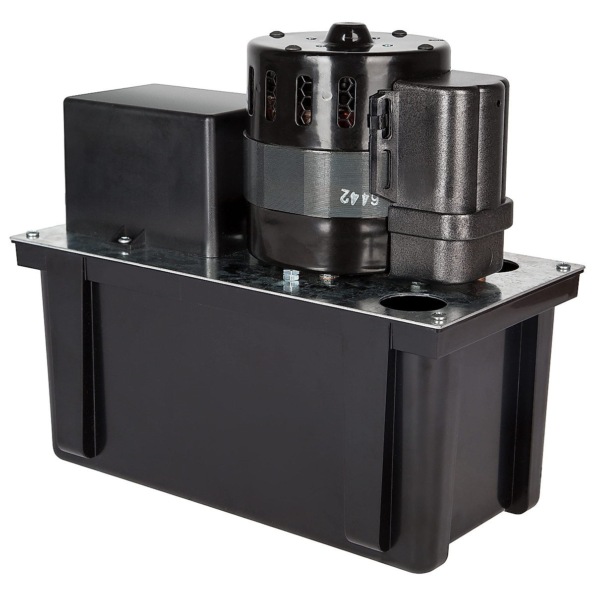 Little Giant VCL-45ULS 115 Volt, 1/5 HP, 450 GPH, Automatic Condensate Removal Pump with 1-Gallon Tank and Safety Switch, 6-Ft. Cord, Black, 553240