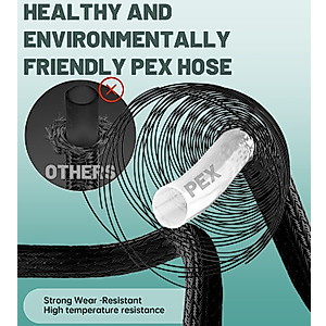 Matte Black Kitchen Faucet with Pull Down Sprayer and Soap Dispenser, DAYONE Single Handle High Arc Stainless Steel Kitchen Faucet Tap, with Escutcheon & 3 Functions, DAY-APS257MB