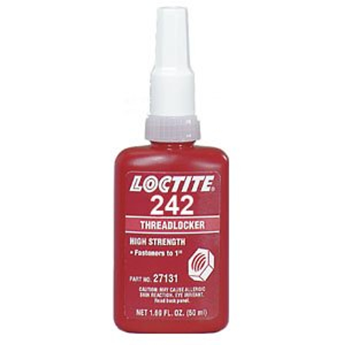 Part NO. LCP24231 Loctite 242, Mil Spec Medium Strength Blue Threadlocker, 50mL Bottle