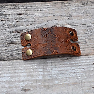 JJNUSA Handmade Old Fashioned Minimalist Sleeve Travel Pouch Leather Safety Double Edge Razor Case, Men's Shaving Razor Travel Cover 02