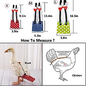 Bonaweite Pet Diaper Nappy Poultry Cloth for Goose Duck Hen Chicken Fashionable