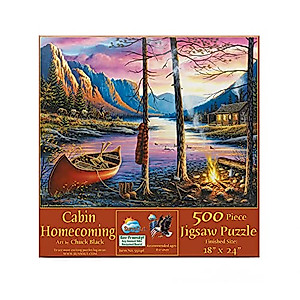 SUNSOUT INC Cabin Homecoming 500 pc Jigsaw Puzzle