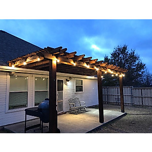 Aplstar 2W LED S14 Replacement Light Bulbs for Commercial Outdoor String Light,Vintage Non Dimmable Edison Filaments Bulb,3000K Warm White, E26 Screw Base,Glass Shade,15PACK