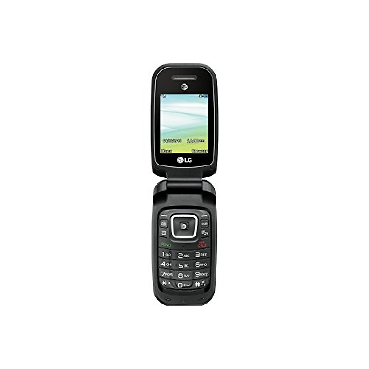 LG B470 AT&T Prepaid Basic 3g Flip Phone, Black - Carrier Locked to AT&T
