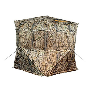 Muddy Hunting Outdoors Water Resistant Black Backed 3-Person Easy Set Up VS360 Ground Blind - Epic Camo