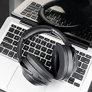 SOULWIT Cooling-Gel Replacement Earpads for Sony WH-1000XM3 (WH1000XM3) Over-Ear Headphones, Ear Pads Cushions with High-Density Noise Isolation Foam, Added Thickness - Black