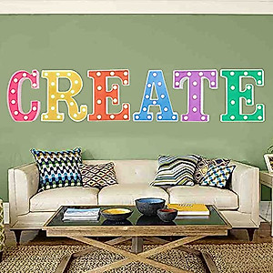 Pooqla LED Marquee Letter Lights, Light Up Alphabet Marquee Letters Sign for Night Light Birthday Wedding Party Christmas Lamp Home Bar Decoration, Purple Letter A