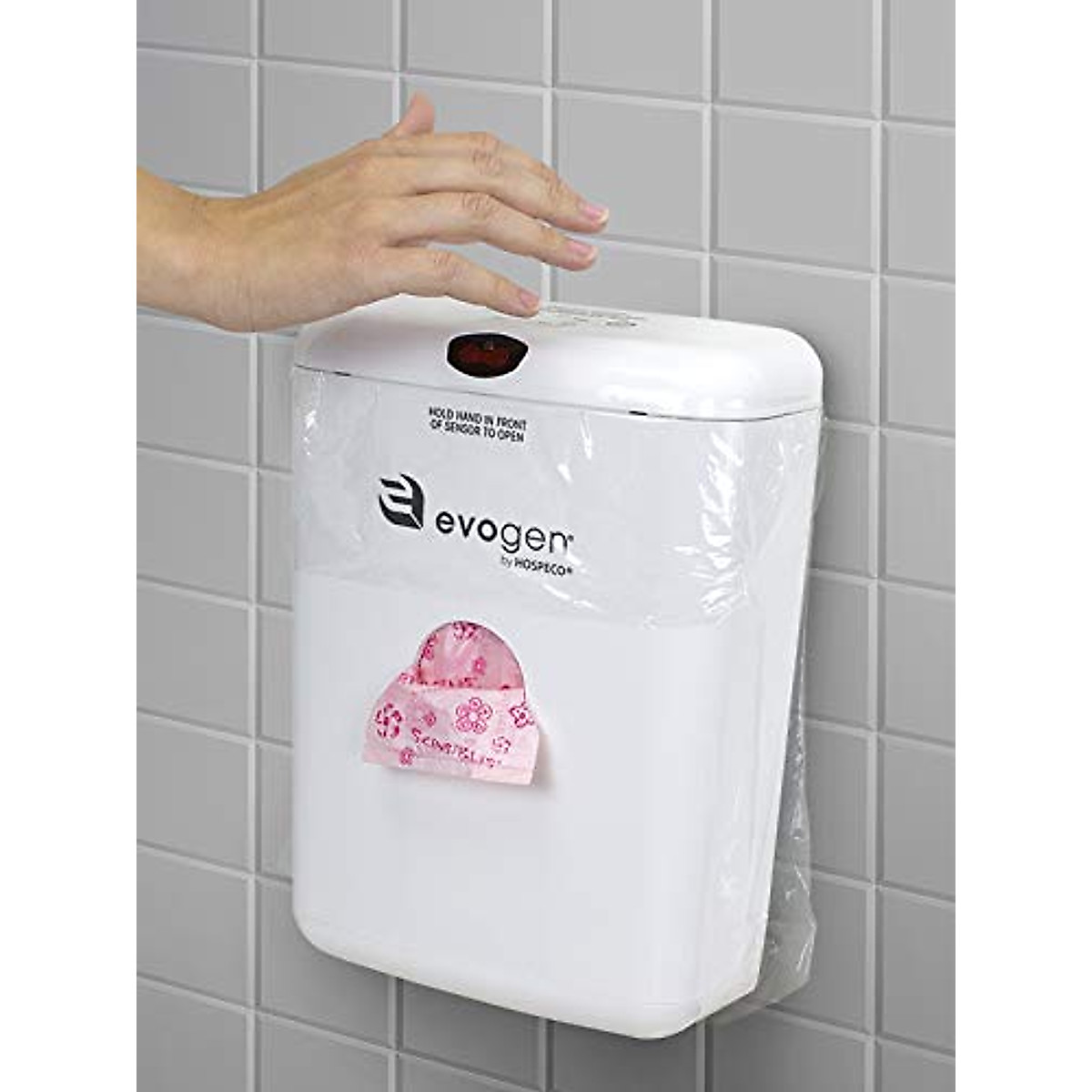 Evogen No-Touch Combination Receptacle (EVNT-CWR), White