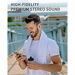 JOYHOOSH Wireless Bluetooth Earbuds, Bluetooth 5.2 Wireless Ear Buds with Charging Case Stereo Sound Earphones Wireless Headphones with Microphone 35H Playtime & Power Display IPX6 Waterproof (Black)