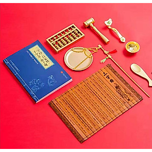 16-Piece Zhuazhou Set 抓周 100cm * 100cm Background Sheet Unique Gifts for Baby's First Birthday Party