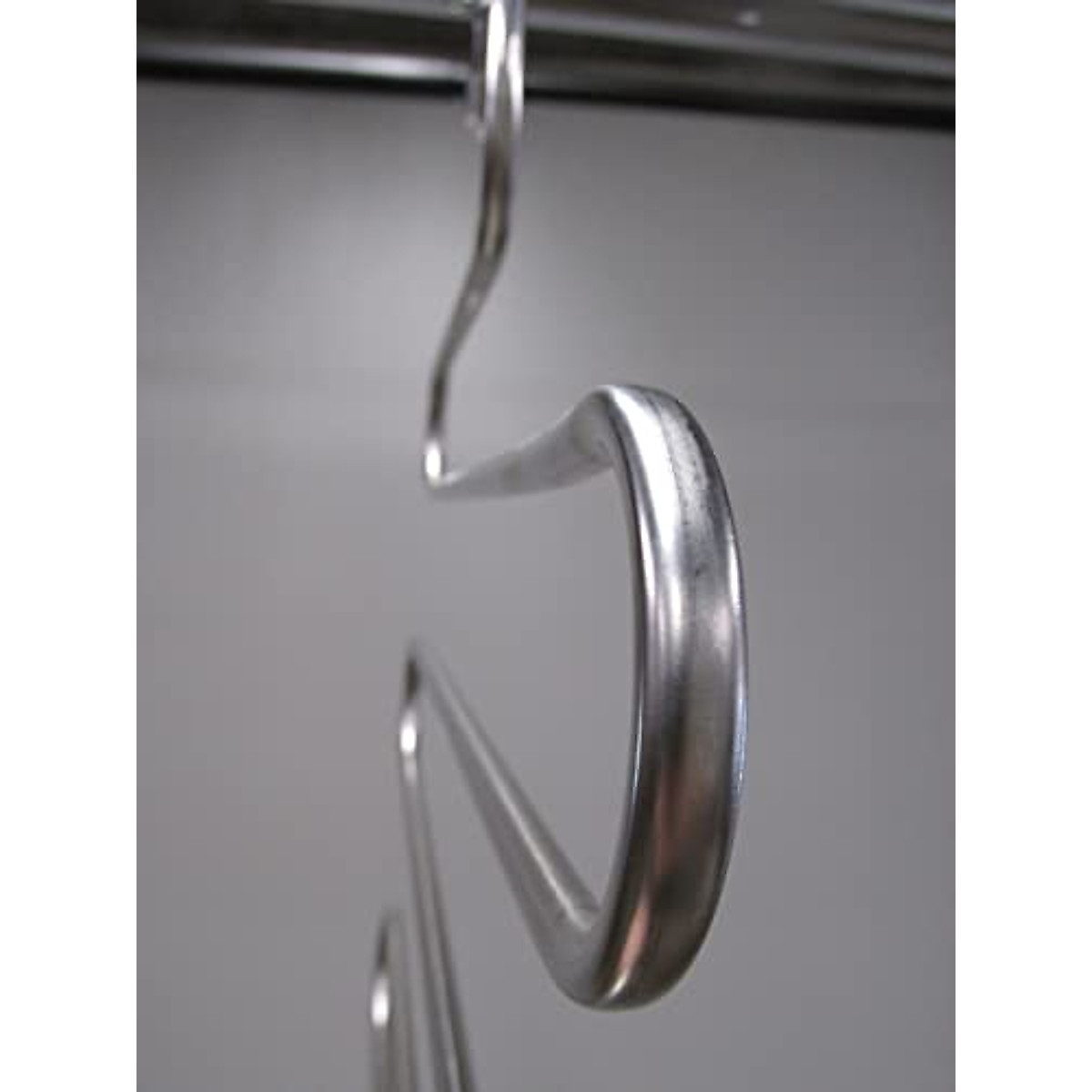 NAHANCO NHMLPH S-Shape Multilayer Metal Space Saving Pant/Scarf Hangers for Closet Organization (5 Layers) -3/Pack