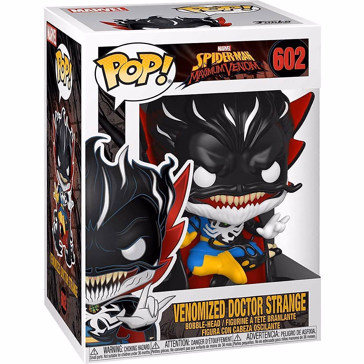 POP Marvel: Venom - Venomized Doctor Strange Funko Vinyl Figure (Bundled with Compatible Box Protector Case), Multicolor, 3.75 inches