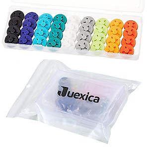 Juexica Running Bib Clips Race Number Buckle Fixing System Triathlon Race Bib Holder Marathon Fastener Holder for Field Event(Mixed Colors)