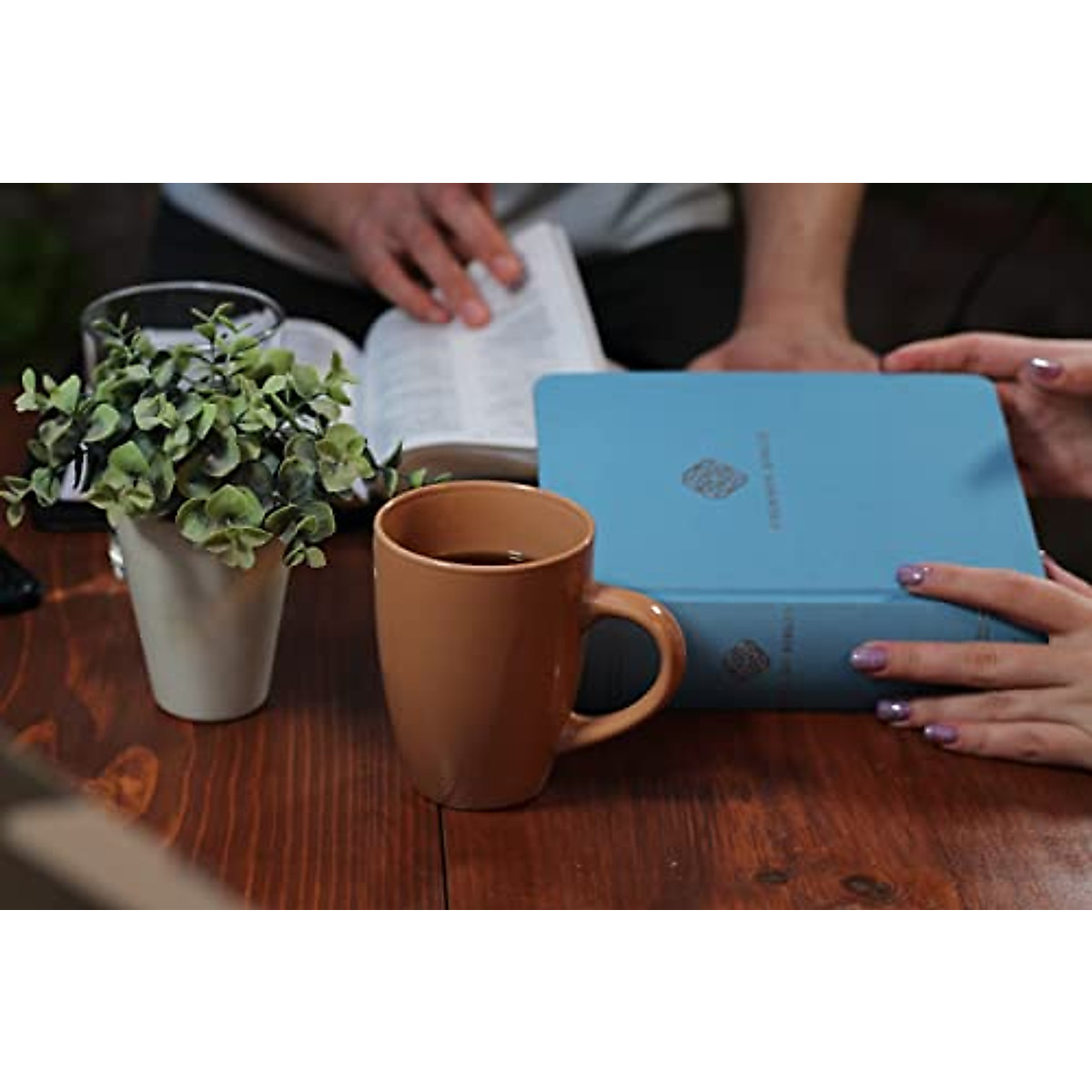 Biblia Católica, Edición para Notas, Tapa dura/tela, Azul, Comfort Print (Spanish Edition)