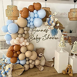 100 Pcs Nude Party Latex Balloons - 5/10/12/18 Inch Cream Balloons Beige Balloons, Neutral Color Balloons Garland Arch Kit Merry Chritmas/Graduation Balloons/Wedding/Party decorations