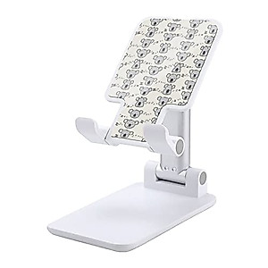 Sleeping Koalas Cell Phone Stand for Desk Foldable Phone Holder Height Angle Adjustable Sturdy Stand White-Style