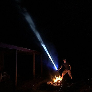 Outdoor Pro Gear LED Headlamp Flashlight [3-AA Batteries Included] Magnifying Lens, Head Lamp for Camping, Caving, Search & Rescue, Super Bright Spotlight Headlight, Emergency Supplies (Blue)