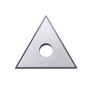 Spealloy Carbide Paint Scraper Replacement Blades Round, Triangular and Drop Shaped Scraper Blades Fits BAHCO 625 Hand-hold Scrapers, for Removing Paint Glue Varnish Rust,3pcs/set