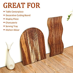 Decorative Cutting Board – Wood Serving Board – Cheese Platter - Wooden Board For Kitchen/Shelf/Home Decor- Charcuterie Board-Moudja Decorative cutting boards (Arch Shape)