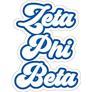 Sorority Shop Zeta Phi Beta Car Magnet - Set of 2 Removable No Residue All Weather Magnets for Sorority