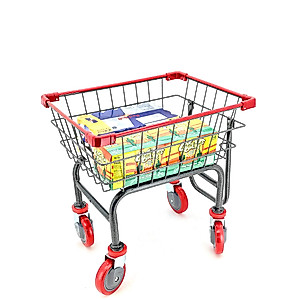 Compact Utility Cart (Jelly) with U- Handle (Gray) (Black)