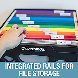 CleverMade - 8034119-21843PK 62L Collapsible Storage Bins, 3 Pack, Neptune Blue & Milk Crates, 25L Plastic Stackable Storage Bins CleverCrates Utility Folding Baskets, Pack of 3, Blue