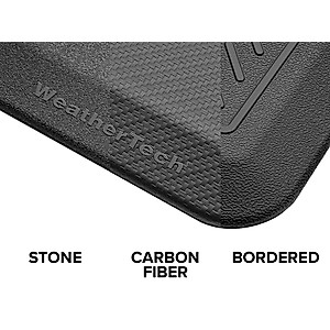 WeatherTech ComfortMat, 24 by 36 Inches Anti-Fatigue Comfort Mat, Stone Pattern, Black