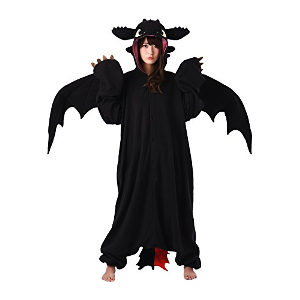 SAZAC Kigurumi - How to Train Your Dragon - Toothless - Onesie Jumpsuit Halloween Costume