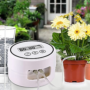DIY Automatic Drip Irrigation Kit for 20 Potted Plants, Houseplants Self Watering System with 30-Day Digital Programmable Timer for Greenhouse Indoor Plants Vacation Plant Watering(Size:for 20 Pots)