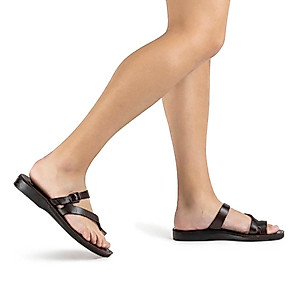 Nuri - Leather slide sandals - Womens Sandals
