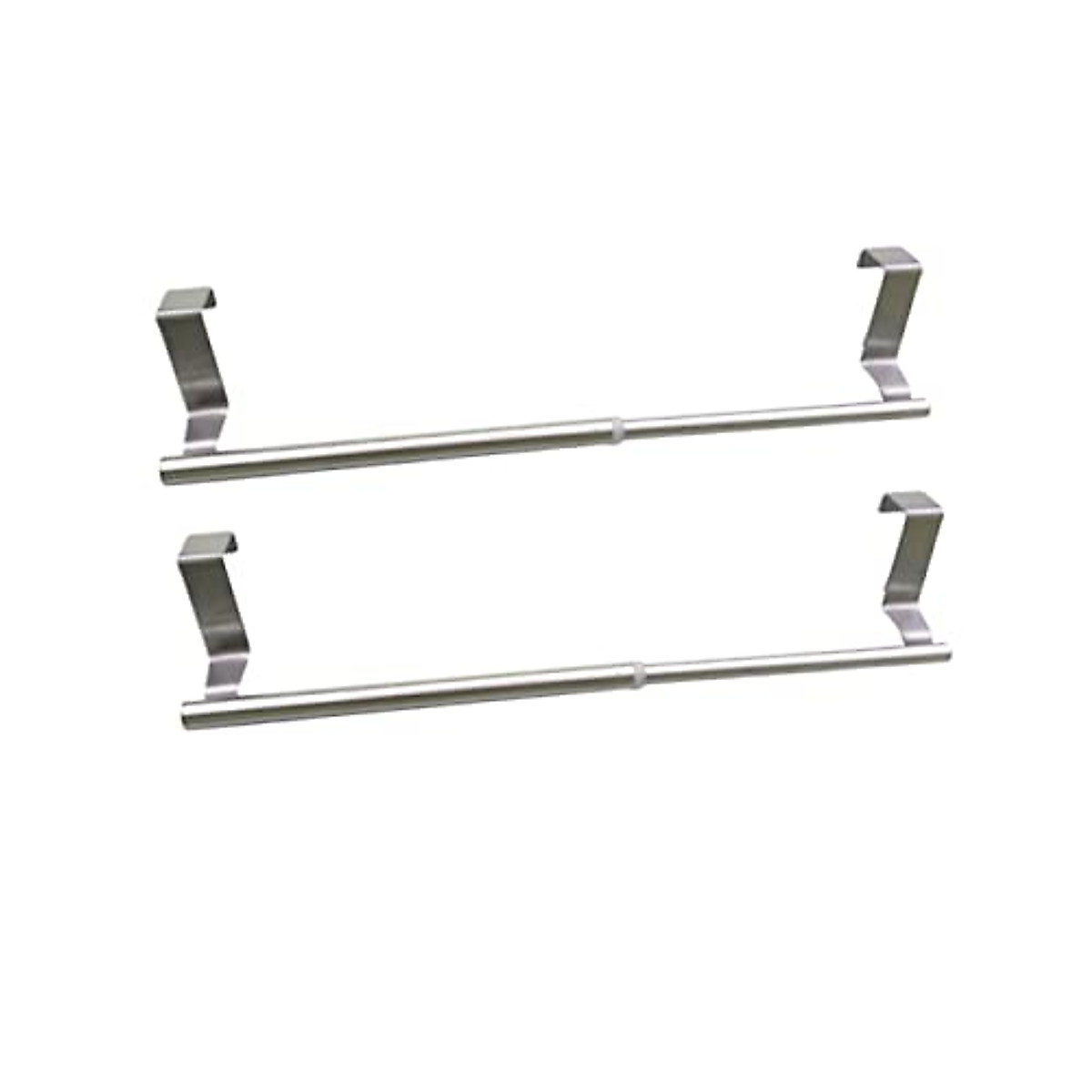 Anneome 2pcs Stainless Steel Rack Towel Rack Towel Holder Stand Towel Stand Kitchen Towel Hanger Towel Storage Rack Towel Hanger Over Cabinet Bath Towel Rod Bathroom Accessories Silver