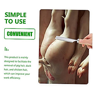 UPKOCH 3pcs Razor Holder Metal Stand Household Tools Hair Remover Tool Kitchen Supplies Home Supply Kitchen Gadget Pig Hair Knife Tools Metal Tools Stainless Steel Knife Holders Wood