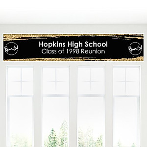 Personalized Reunited - Custom School Class Reunion Party Decorations Banner - Custom Class Of Text