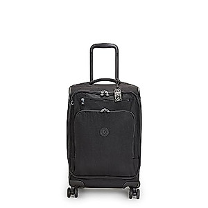 Kipling New Youri Spin Small 4 Wheeled Rolling Luggage Black Noir