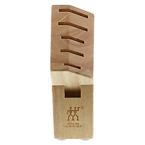 ZWILLING Pro Knife Block, 6-slot, Rubberwood