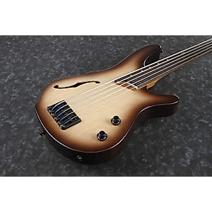 Ibanez SRH505F Fretless - Natural Browned Burst Flat