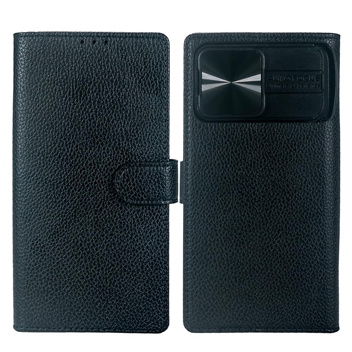 Vitodo Compatible with iPhone 15 Pro Max Wallet Case - Magnetic Detachable 2 Style Cases with Card Slot & Camera Cover, RFID Blocking Premium Leather Kickstand 360° Full Protection Flip Case (Black)