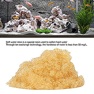 500ML Water Softener Resin Media,Aquarium Water Softener Pillow Exchange Filter Reducer Water Softener Resin for Well Water or City Water