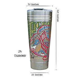Catstudio Acadia Thermal Tumbler | Triple Wall Insulation With Non Slip Bottom | Great Travel Cup for Water, Coffee, Tea, or Smoothies