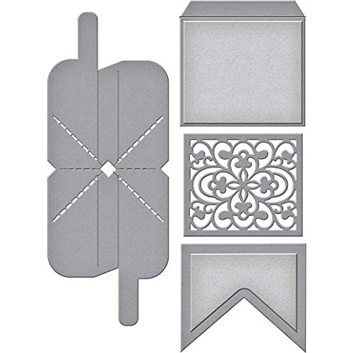 SPELLBINDERS PAPERCRAFTS, INC SHAPEABILITIES Dies BANR, 3D Interactive Pivot Banner