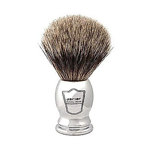 Parker 82R Shave Set, Includes Parker Pure Badger Shave Brush, Chrome Shave Stand, 82R Heavyweight Double Edge Butterfly Safety Razor and 5 Parker Premium Platinum Razor Blades