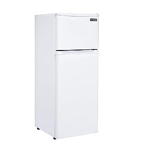 Unique Appliances UGP-170L W 6 Cu. Ft. Solar Powered DC Top Freezer Refrigerator, White; Highly Efficient Insulation Throughout and Simple Effortless Controls; Bottom Crisper