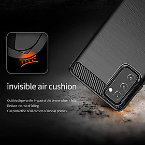 Osophter for Galaxy S20 FE Case,Samsung S20 FE 5G Case Shock-Absorption Flexible TPU Rubber Protective Cell Phone Cover for Samsung Galaxy S20 FE 5G(Black)