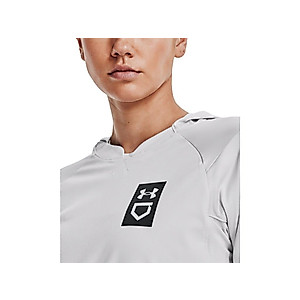 Under Armour womens Softball Cage Jacket 22, (014) Halo Gray/Pitch Gray/White, Medium