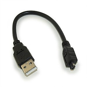 MyCableMart 6inch USB 2.0 Certified 480Mbps Type A Male to Mini 4-Pin Male Cable