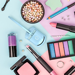 HUAKARAD Heated Eyelash Curlers, Electric Heated Eyelash Curler, USB Rechargeable Eye Lash Curler with Comb, 3 Heating Modes Quick Natural Curling Eye Lashes for Long Lasting