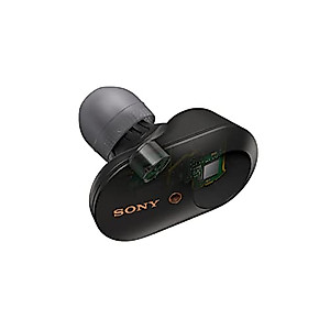 Sony WF-1000XM3 Truly Wireless Noise Cancelling Headphones with Mic, up to 32 Hours Battery Life, Stable Bluetooth Connection, Wearing Detection with Alexa Built-in - Black